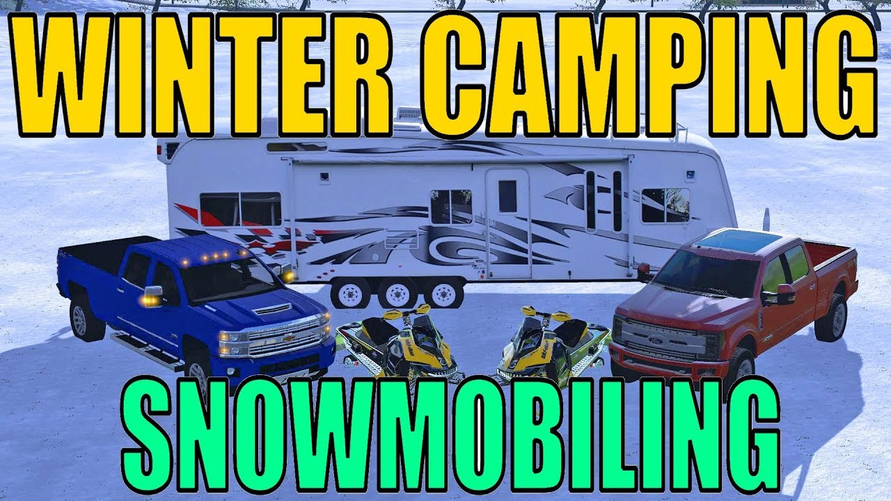 Farming Simulator 17 | Winter Camping | Snowmobiling | Multiplayer ...