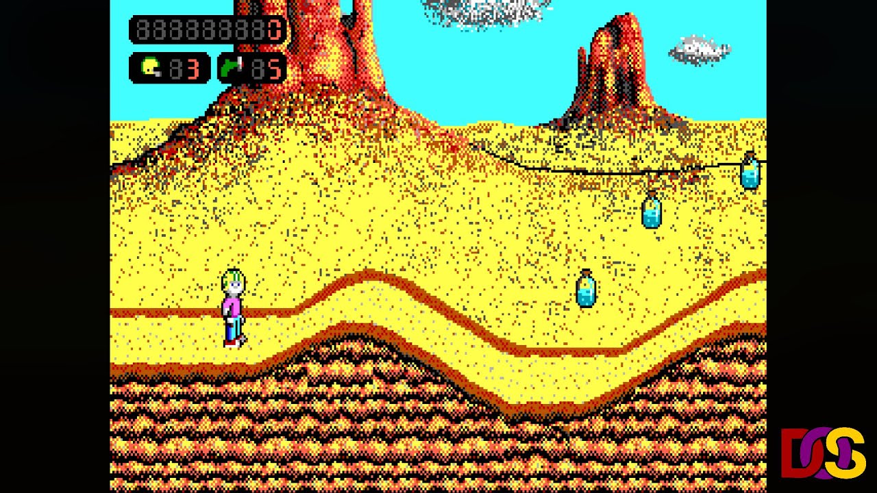 Commander Keen 8 Dead in the Desert (2009) Dos Games - YouTube