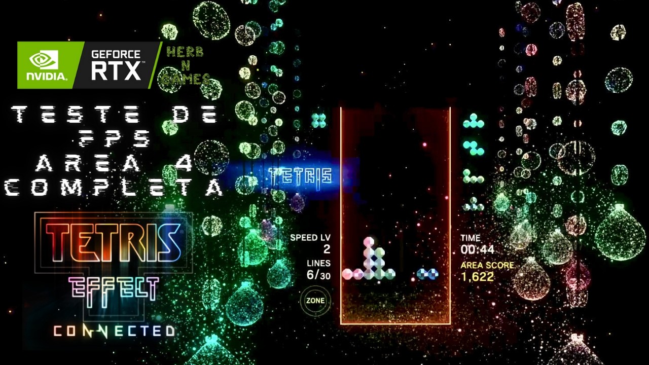 TETRIS EFFECT - Area 4 JEWELED VEIL | RTX 3060 - Gameplay em Português ...