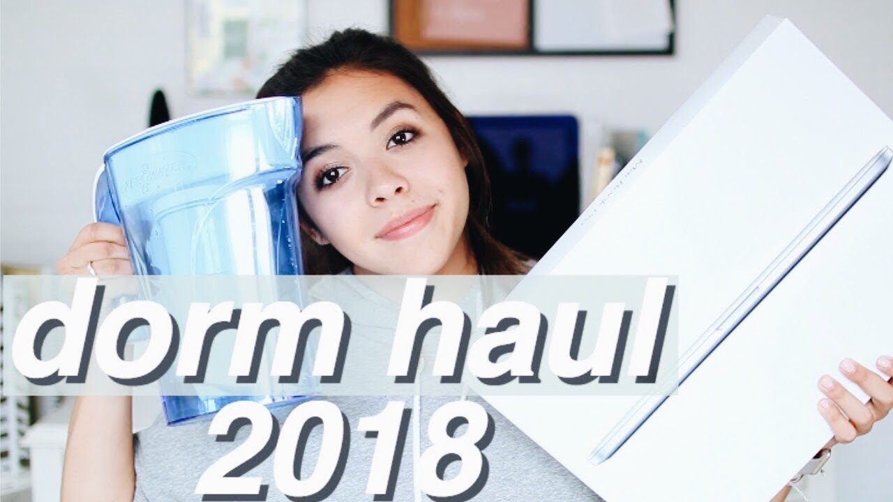 FRESHMAN DORM HAUL 2018 | Random Decor, Organization, + More - YouTube