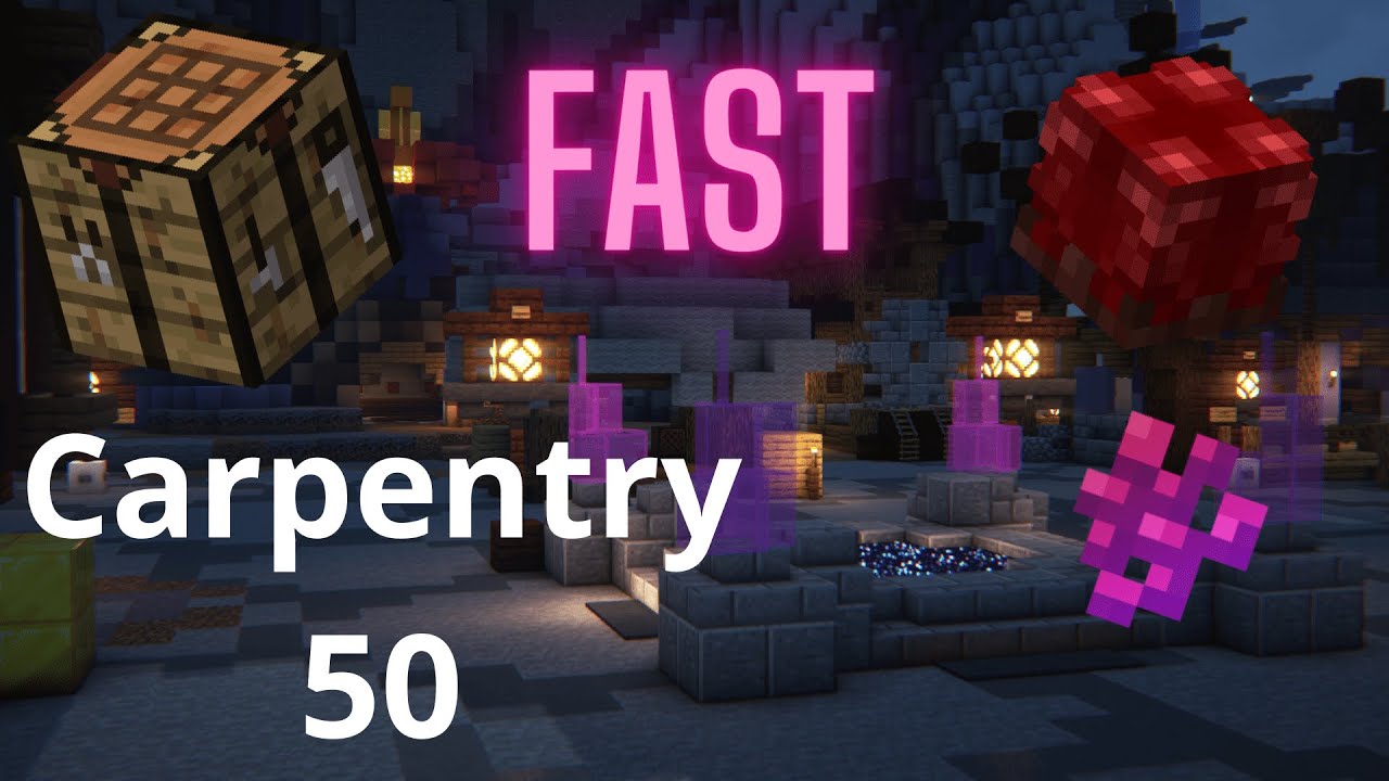 HOW TO QUICKLY GET CARPENTRY 50 ON HYPIXEL SKYBLOCK - YouTube