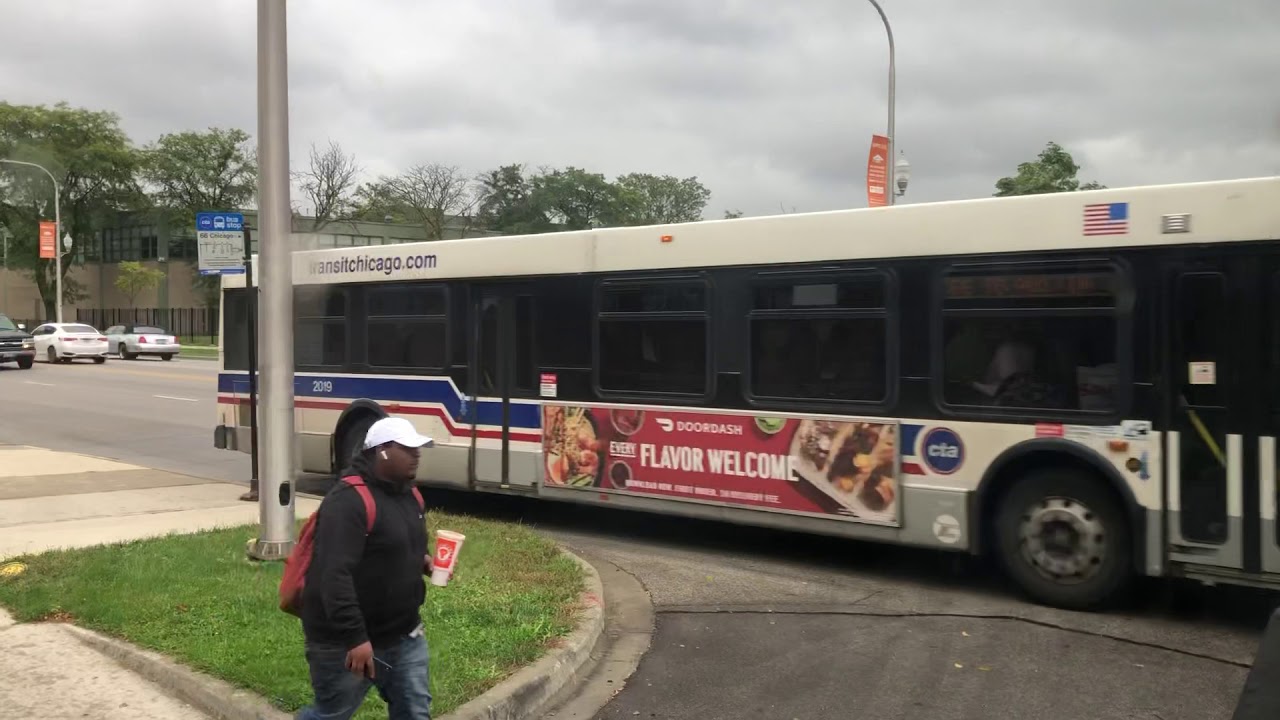 CTA New Flyer D40LF Bus 2019 On 66 Chicago - YouTube