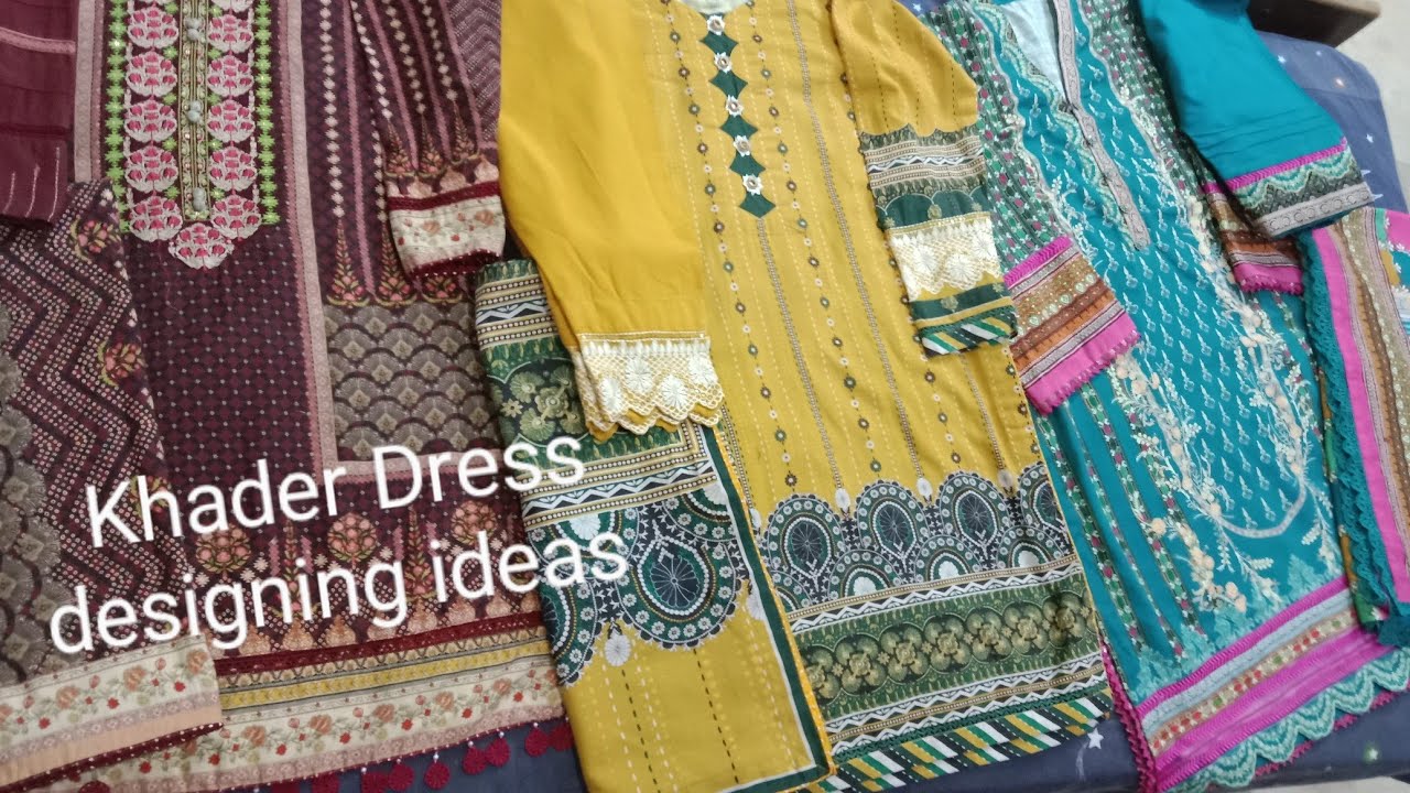 How to Design khader Dress,s decent and elegant # sleeves# Daman ...