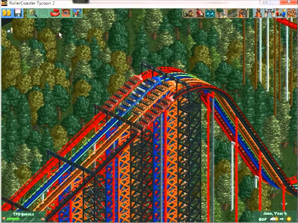 RCT2 The Space Race (4-Way Dueler) - YouTube