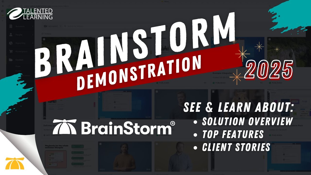 Brainstorm Software Adoption LMS Platform - Talented Learning - YouTube