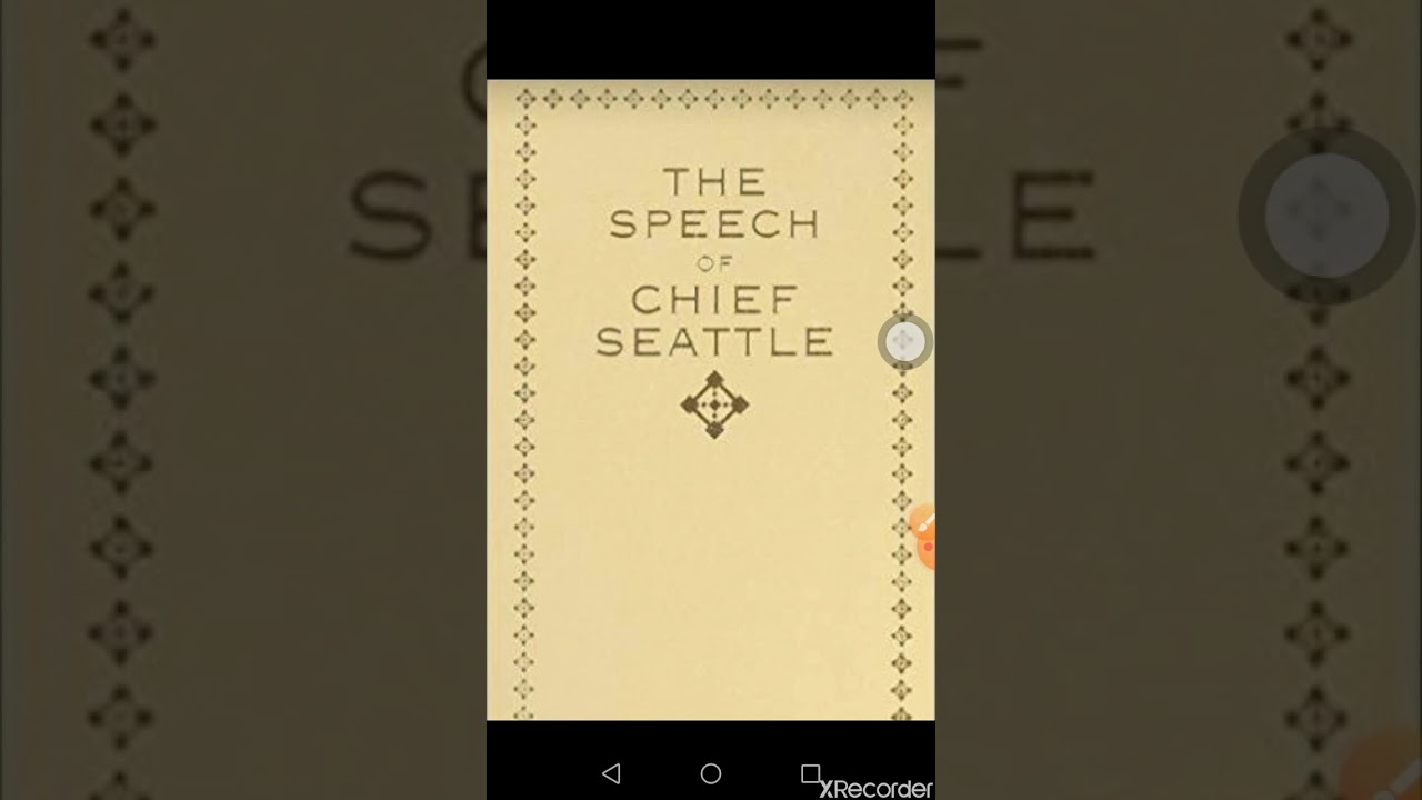 Chief seattle speech part4 - YouTube