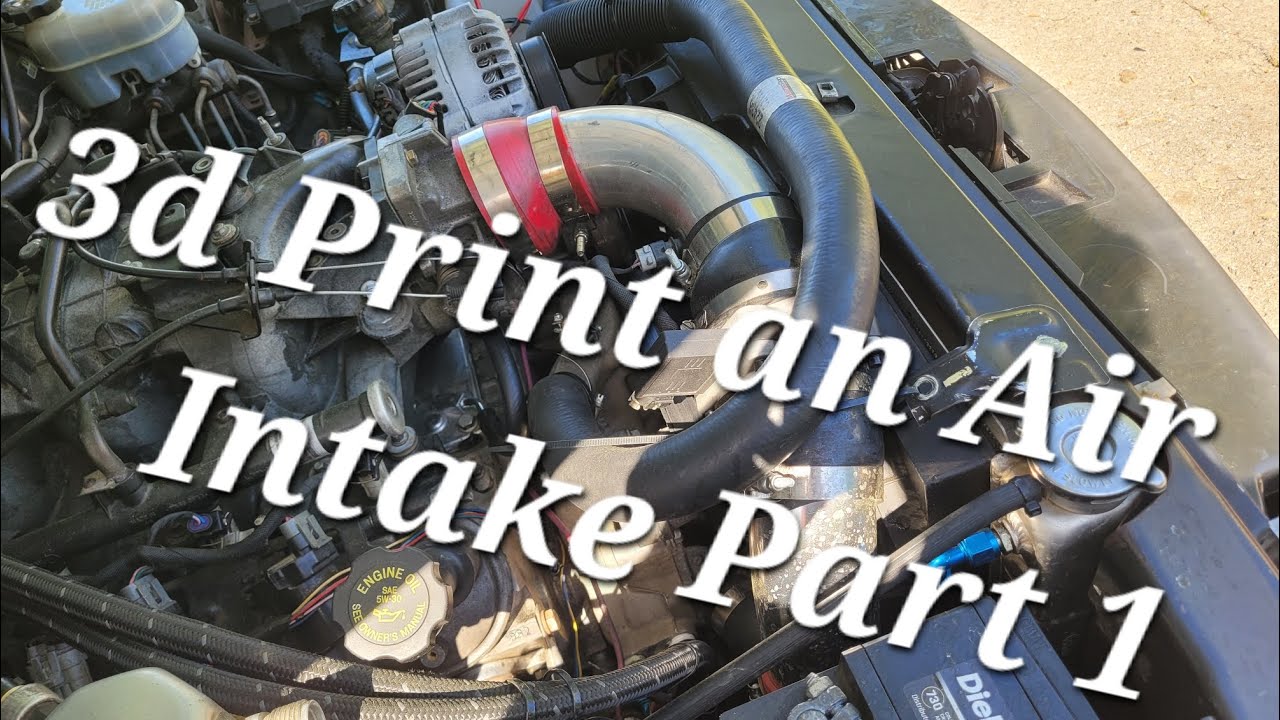Let design an Air Intake for 3d printing Part 1 - YouTube