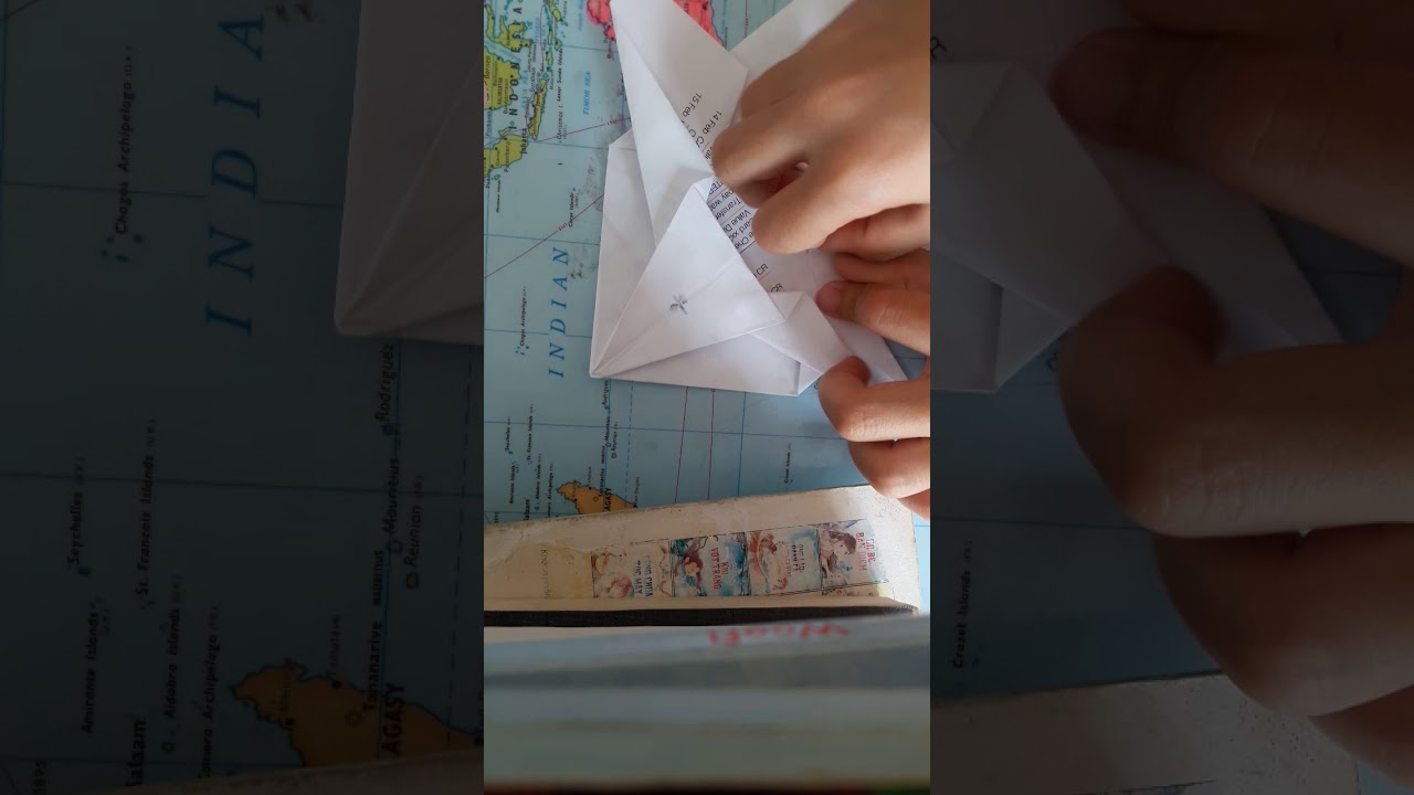 How to make origami messerschmitt me 262 - YouTube