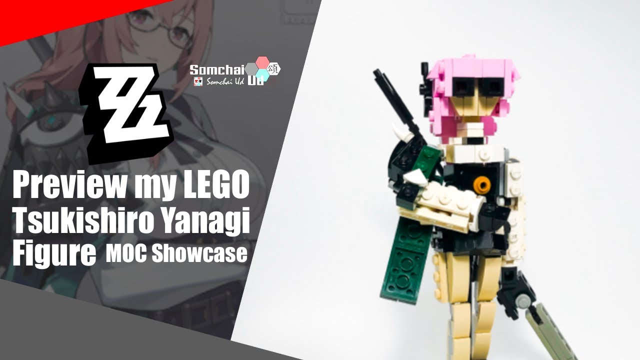 Preview my LEGO Zenless Zone Zero Tsukishiro Yanagi Figure | Somchai Ud - YouTube