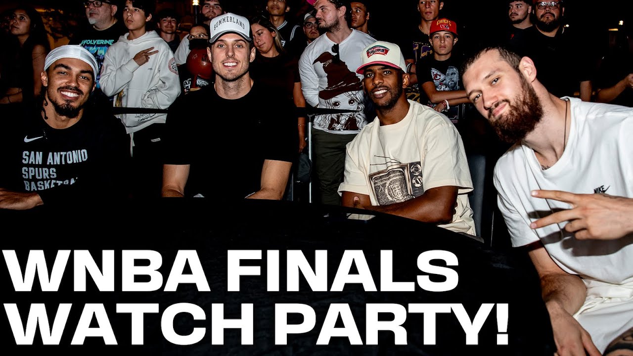Fun Times at the WNBA Finals Watch Party at Frost Plaza! - YouTube