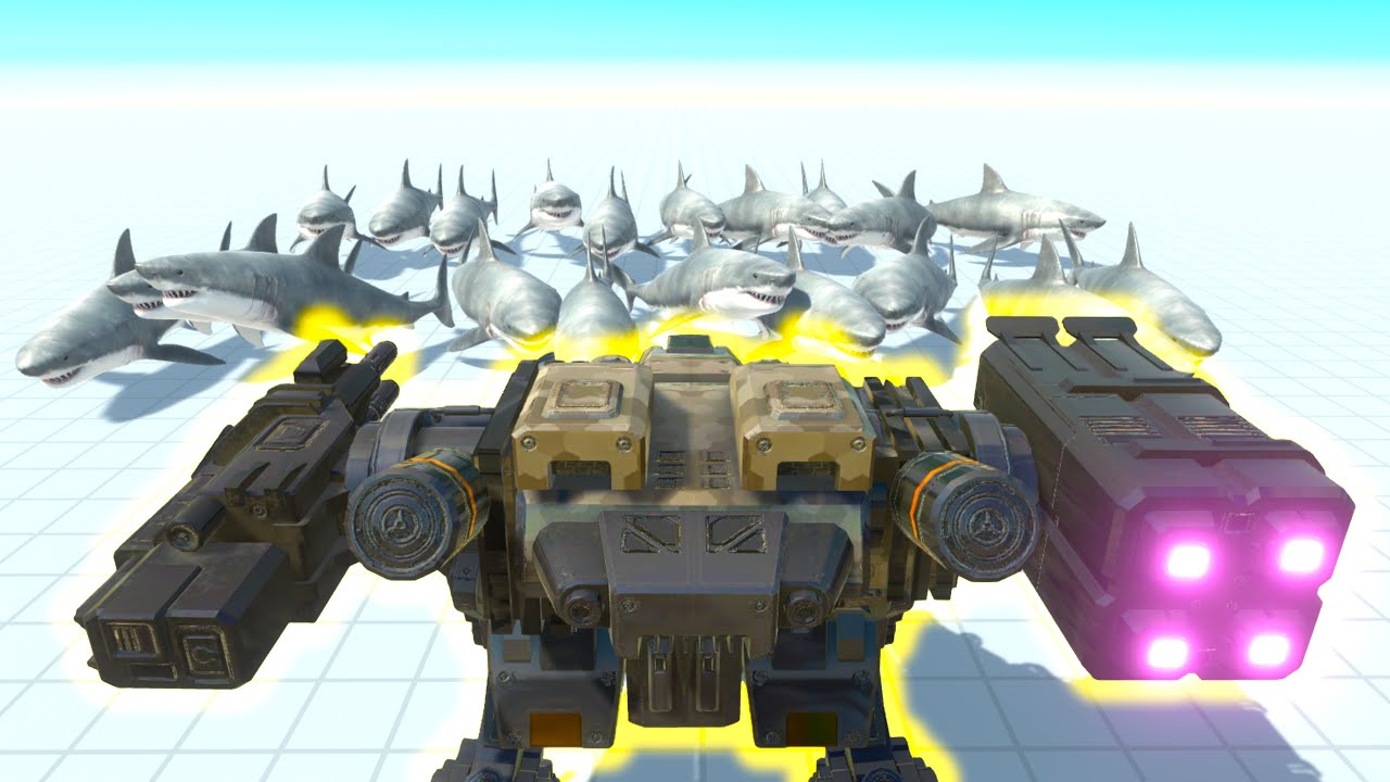 SHARKS vs B.O.S.S. - Animal Revolt Battle Simulator ARBS - YouTube