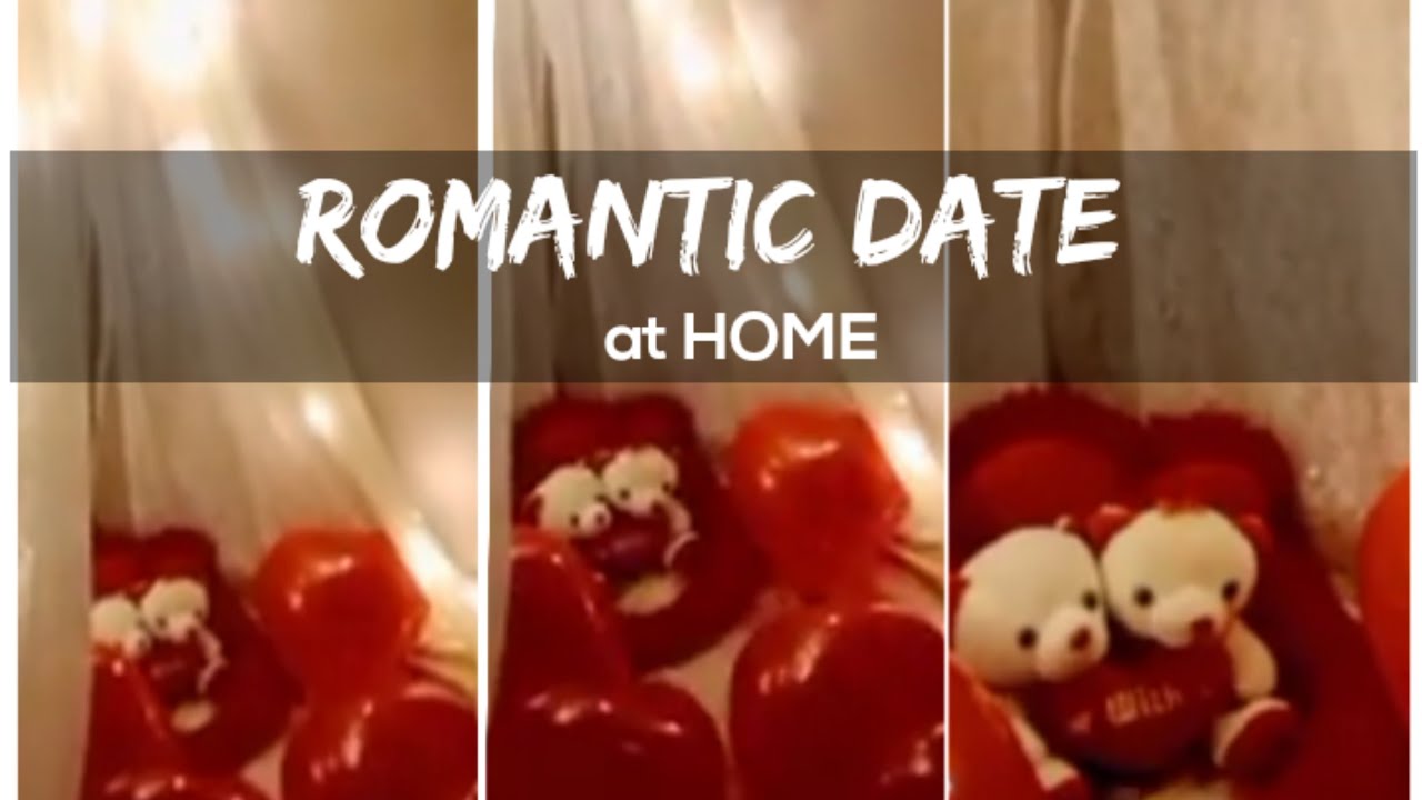 ROMANTIC DATE NIGHT DECORATION at your home || Romantic decoration idea ...