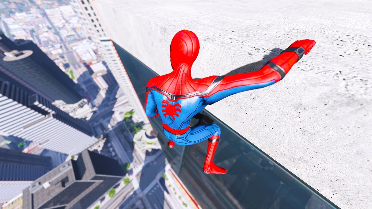 GTA 5 Falling off Highest Buildings - Funny Moments & Ragdoll Fails ...