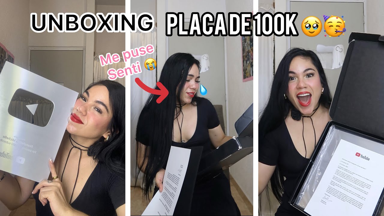 Me llegó la PLACA DE 100K!🥹😍🥳 UNBOXING |Franshesca Michelle - YouTube