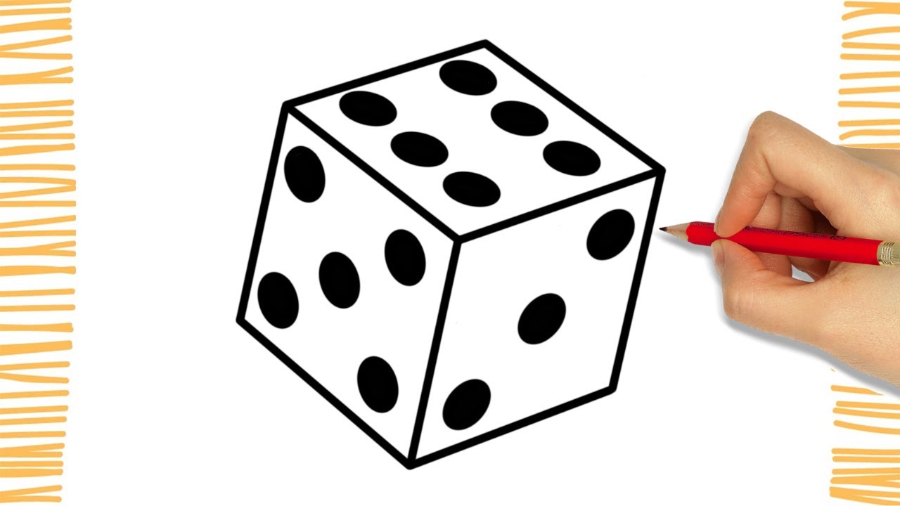 How to Draw a DICE I OBJECTS - YouTube