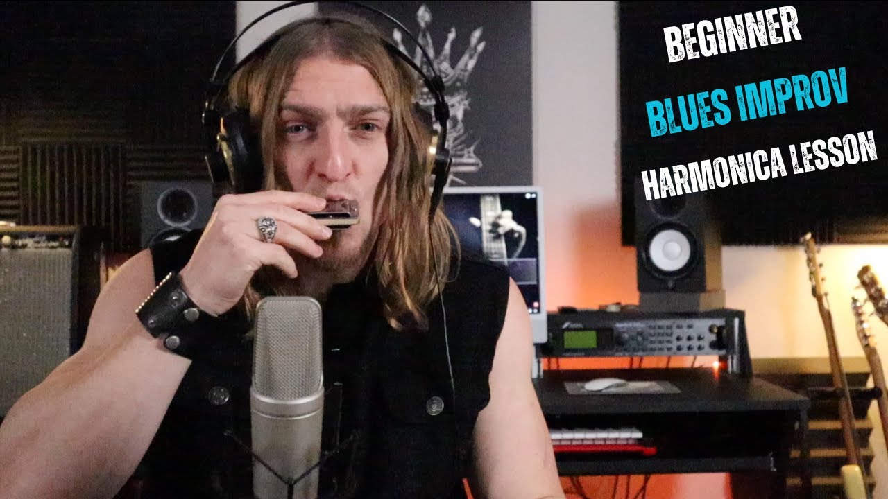 How To Start Improvising Over Blues - Beginner Harmonica Lesson (C Harp ...