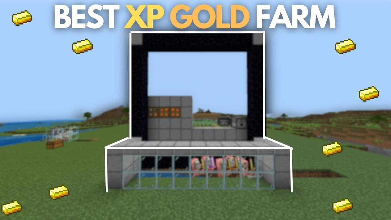 EASY 1.19 GOLD AND XP FARM TUTORIAL in Minecraft Bedrock (MCPE/Xbox/PS4 ...
