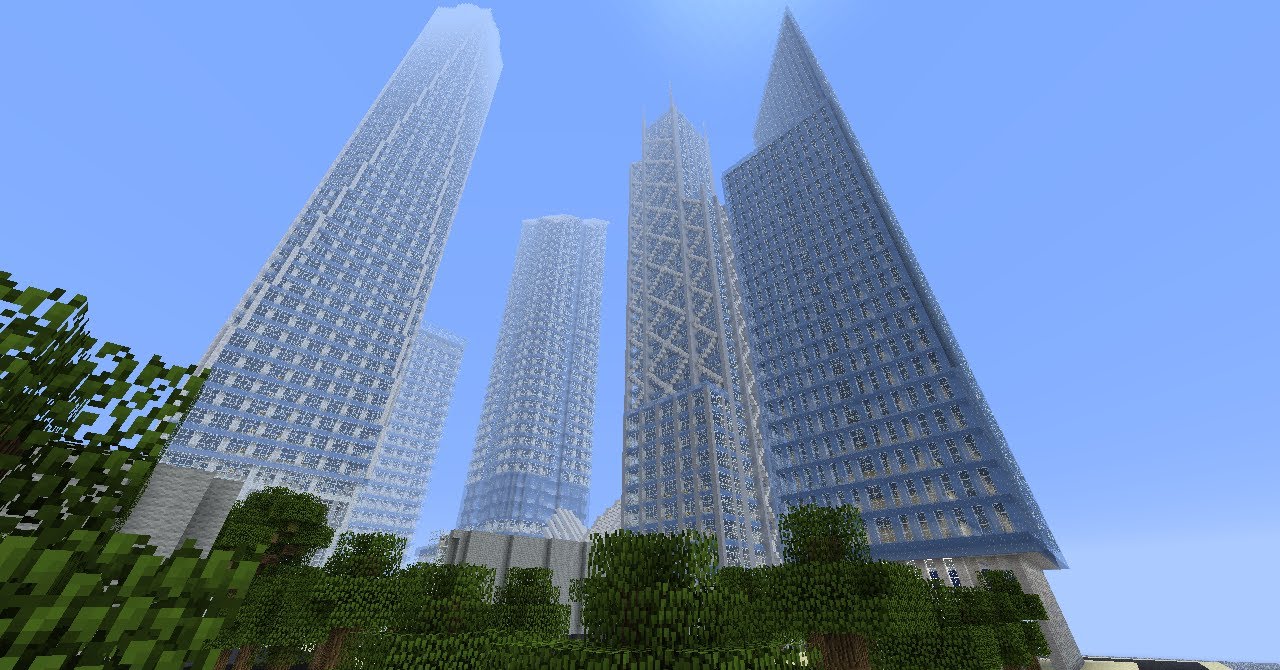 Freedom Tower and new WTC in Minecraft Part 1 - YouTube