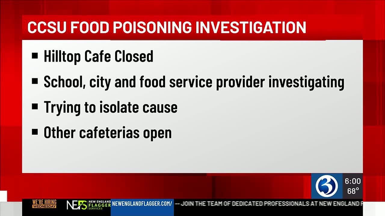 CCSU dining hall closed for food poisoning probe - YouTube
