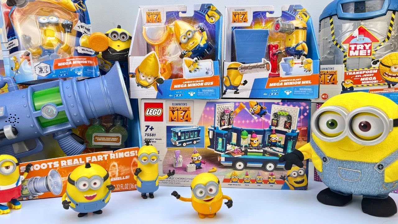 Minions Despicable Me 4 Toys Review | Transformation Chamber Turning ...