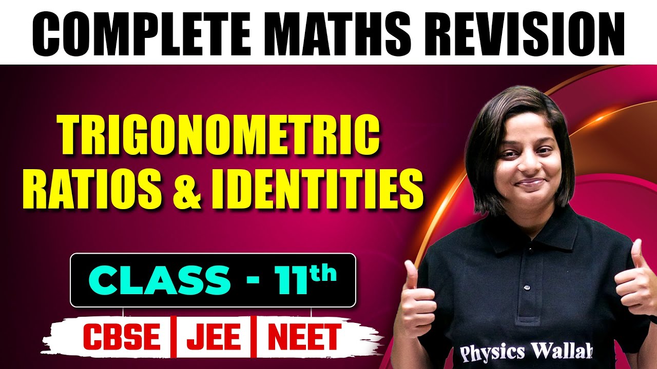 TRIGONOMETRIC RATIOS AND IDENTITIES in 130 Minutes | Complete Chapter ...