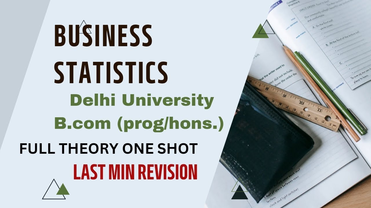 Business statistics One shot | Last min revision | Sem-3 | B.com ...