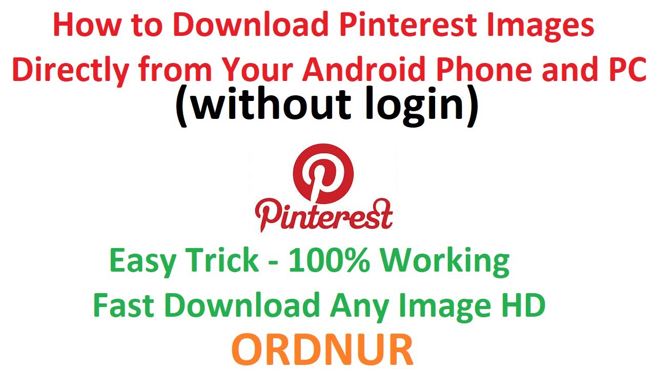 How to Download Pinterest Images Without Login [updated] - YouTube