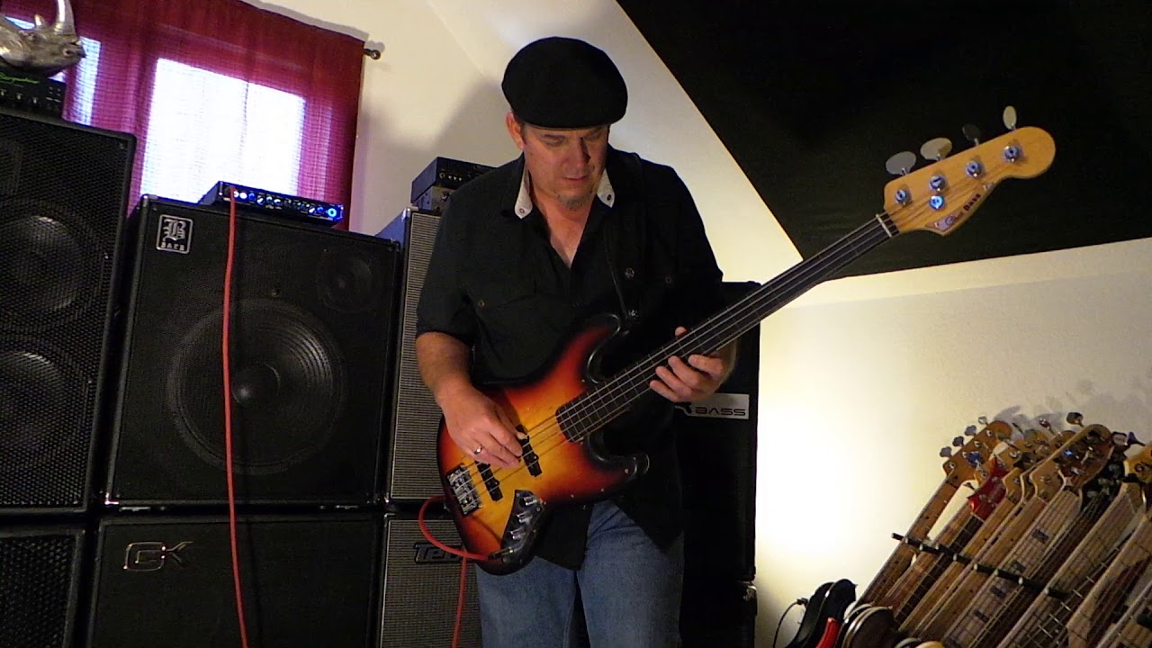 Baer ML115 cab & GK MB Fusion800 - Ghost Bass Fretless "JacoJazz" - YouTube