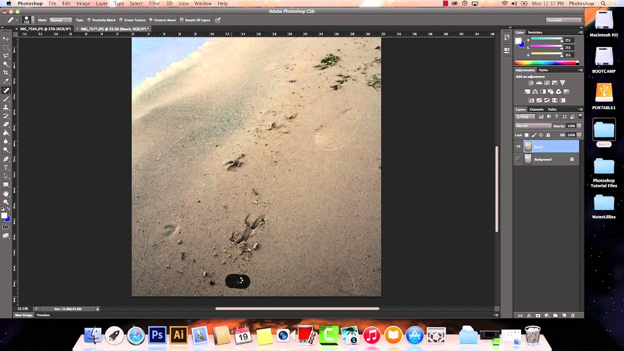 Photoshop: Removing Items - YouTube