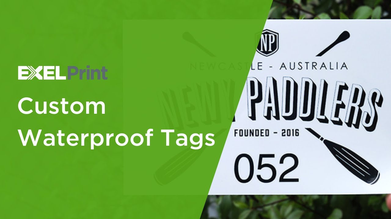 Waterproof Tags Custom Made - YouTube