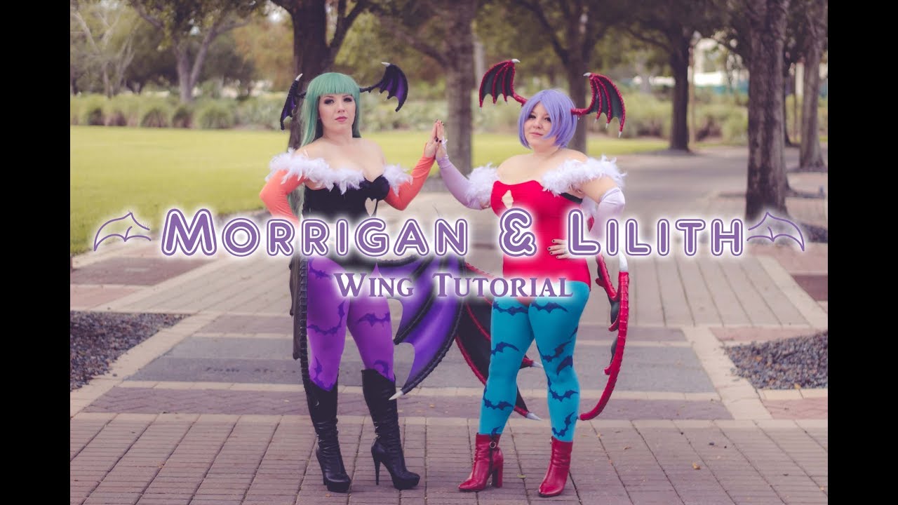 Morrigan & Lilith Cosplay Wing Tutorial - YouTube