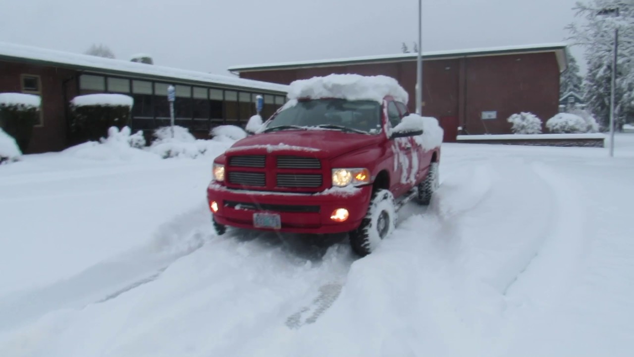 Portland, Oregon Snow day - YouTube