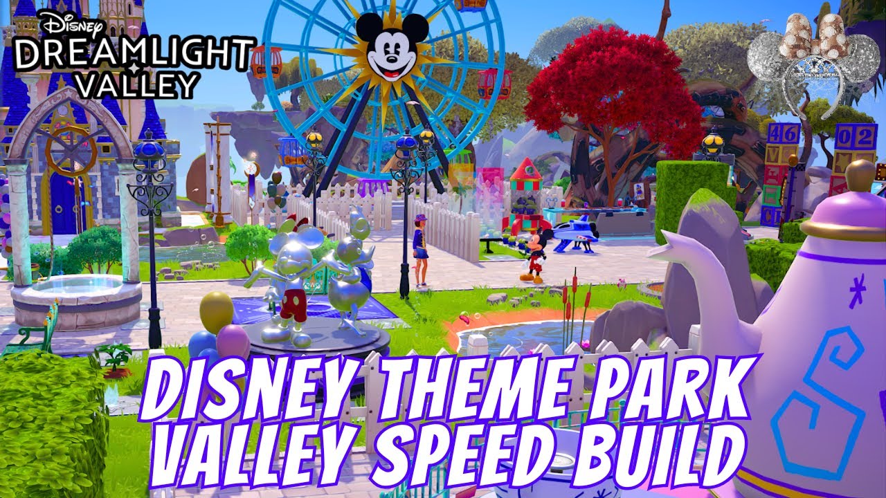 Disneyland Speed Build Disney Dreamlight Valley - YouTube