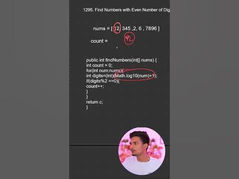 Day 59/100 Even Digits #programming #100secondsofcode #coding codi - YouTube