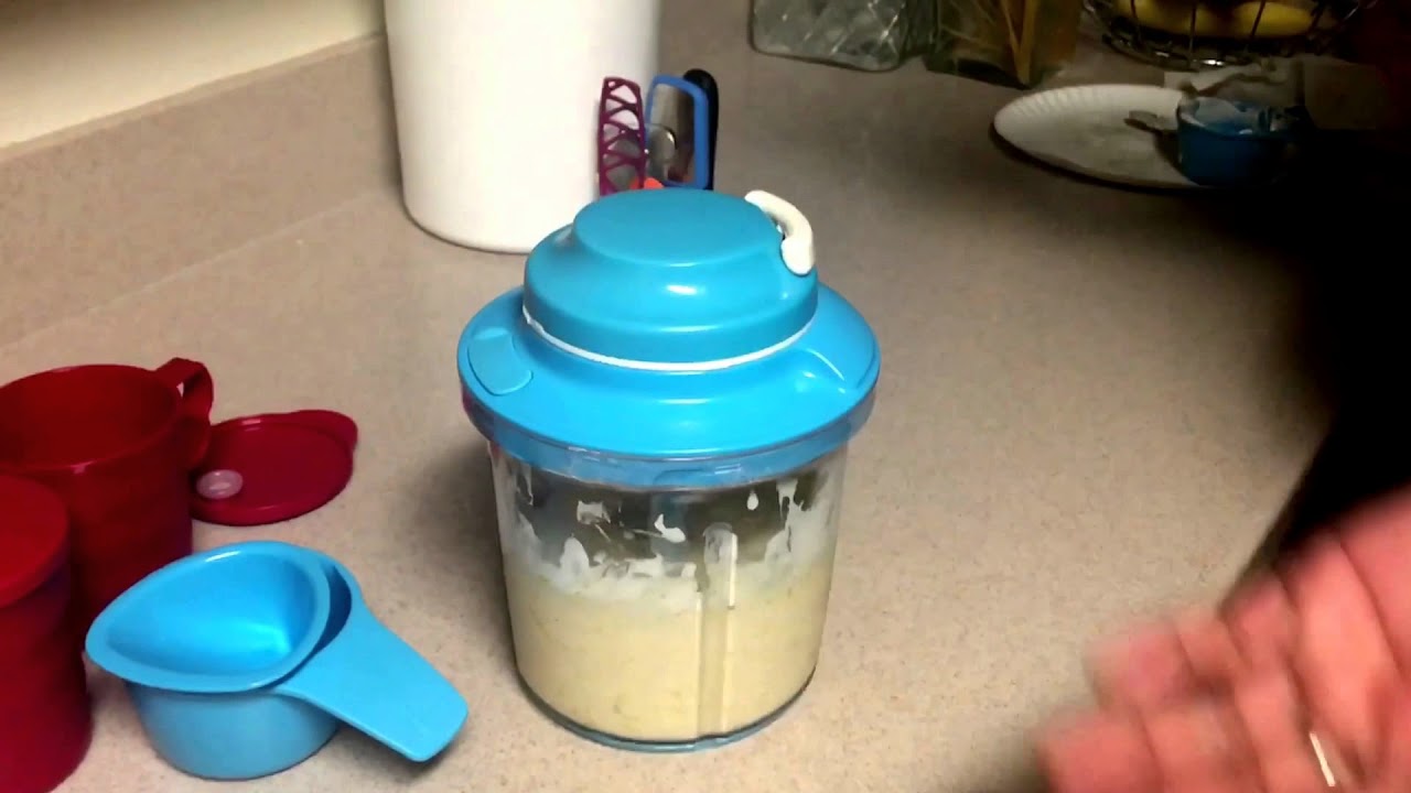 Tupperware Power Chef System Demo: Peach Cobbler Smoothie - YouTube