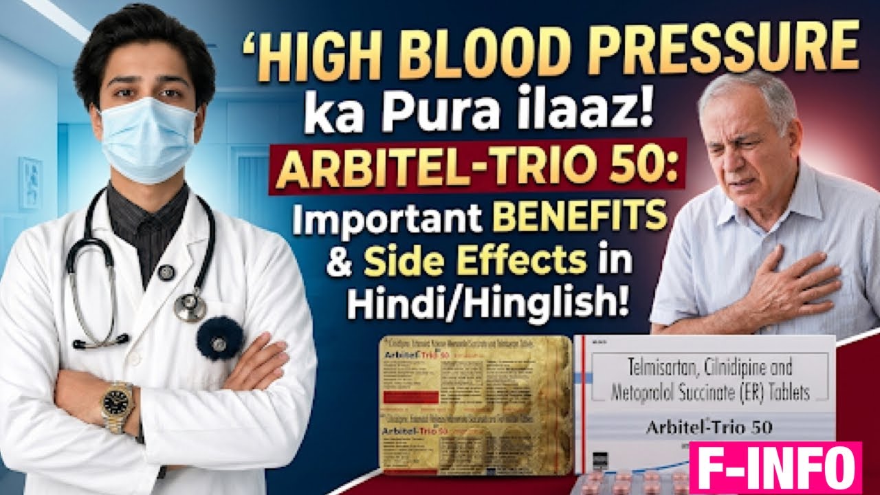 Arbitel trio 50mg tablets Full Information In Hindi | Uses | Side ...