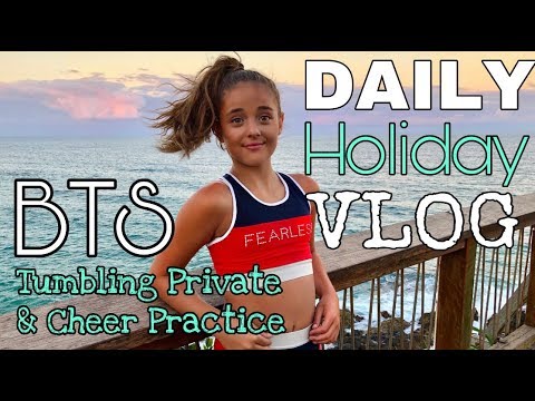 Holidays VLOG - #1 BTS of my TUMBLE Private & my daily training!!