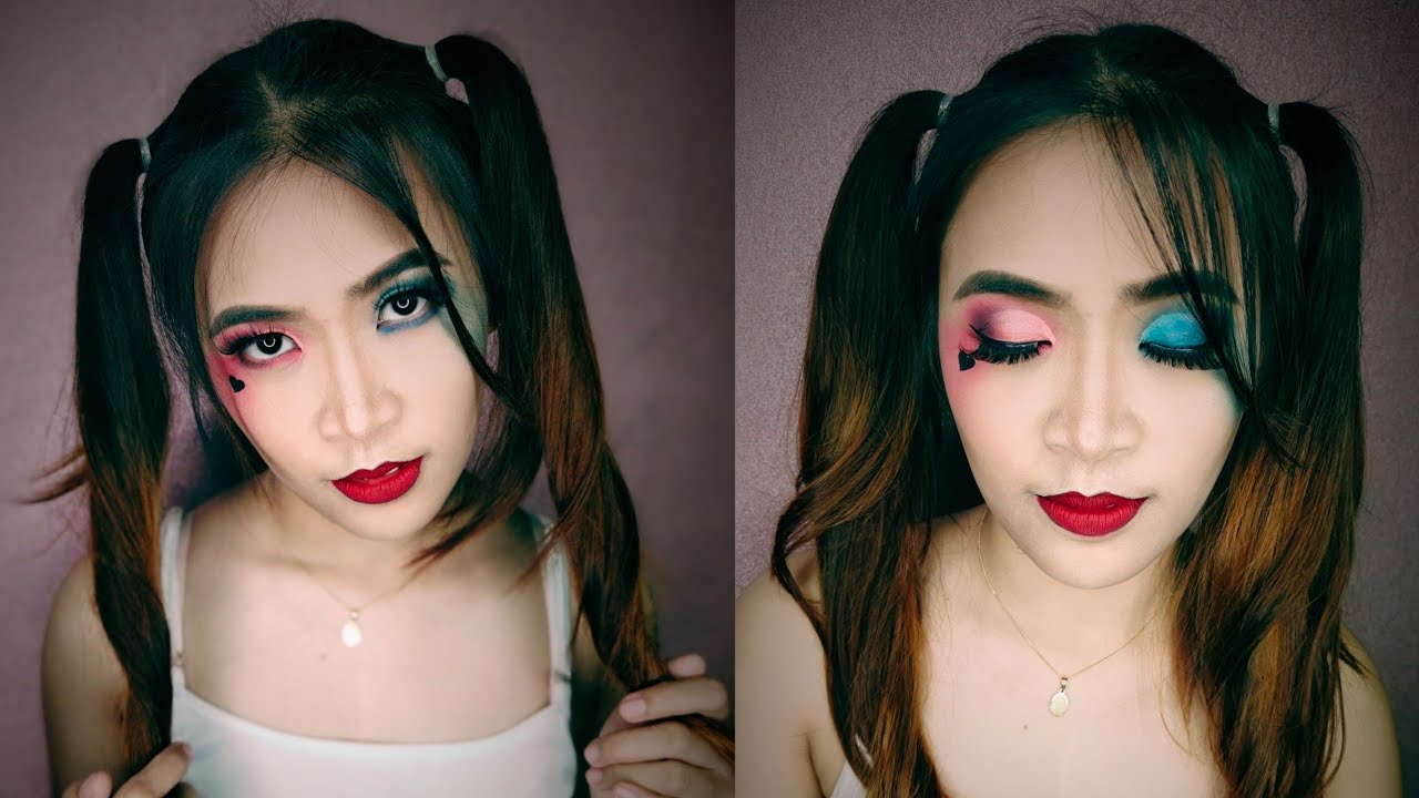 Harley Quinn makeup tutorial (makeup inspiration by Nikkie Tutorials) # ...