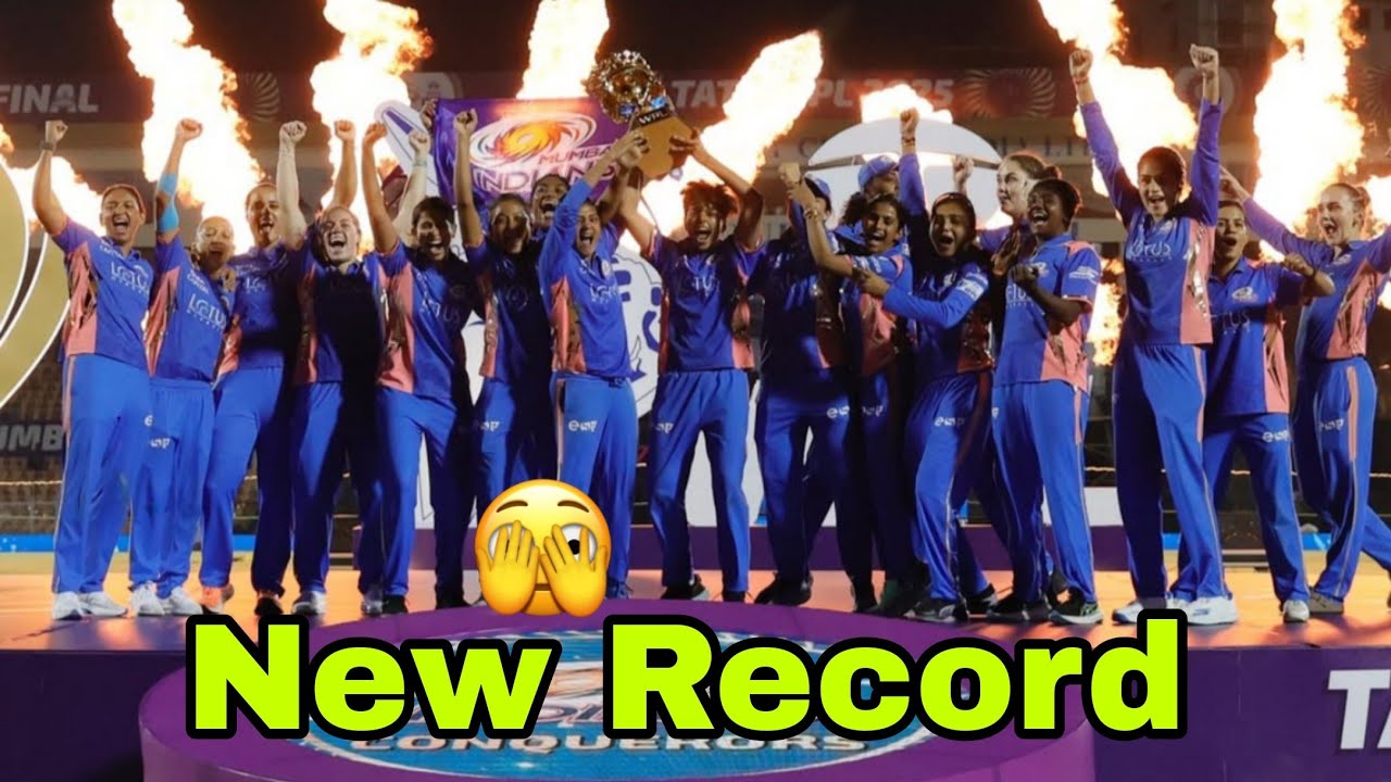 Mumbai Indians Champion 2025 Tata Wpl 🏆 | New Record Mi Team | wpl 2025 ...