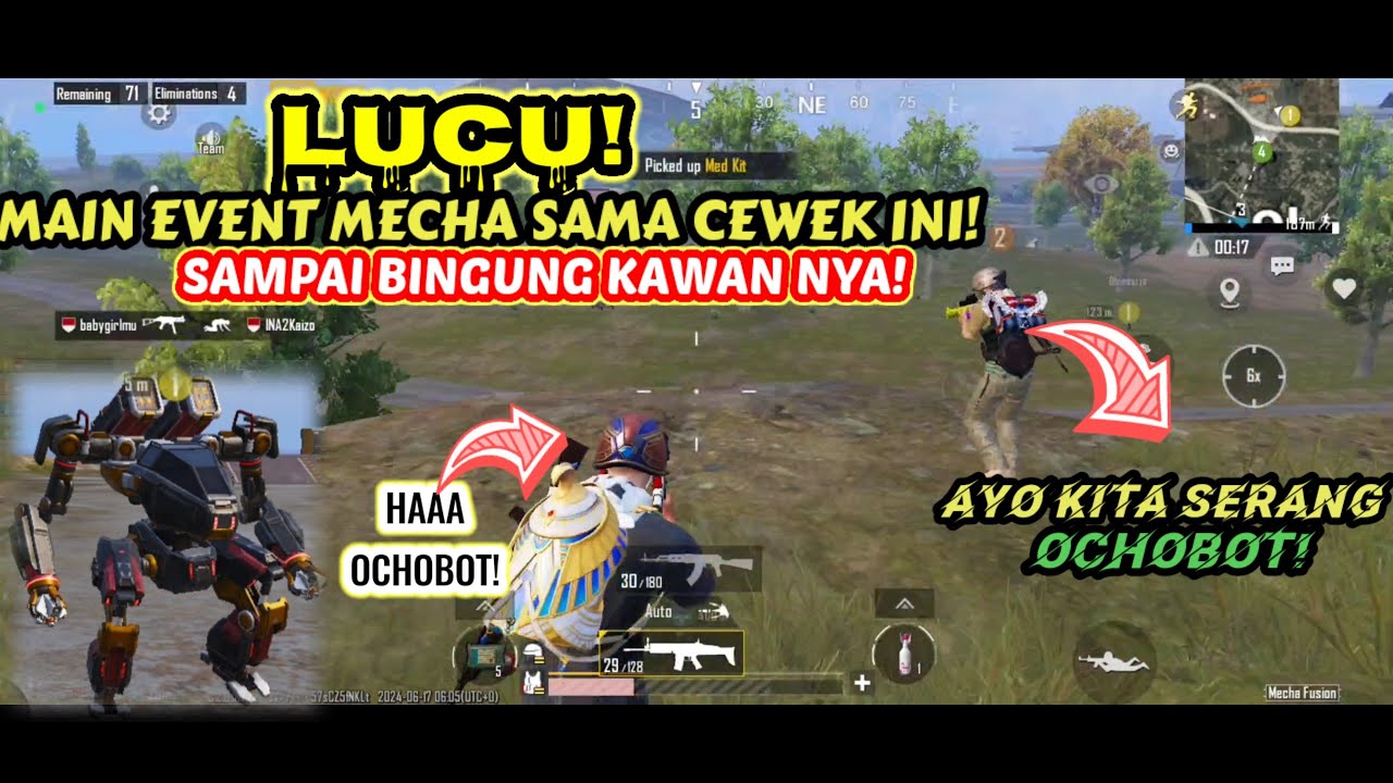 LUCU! MAIN EVENT SAMA CEWEK INI NGATAIN MECHA OCHOBOT! RANDOM NYA ...