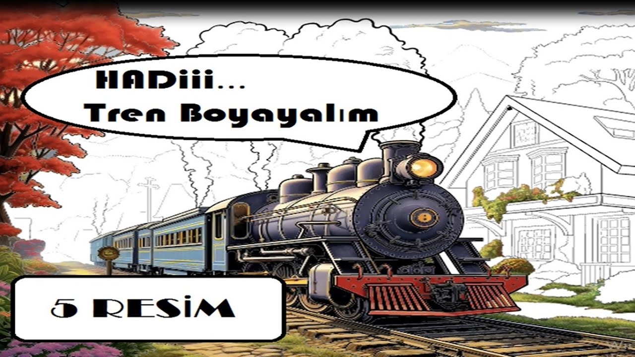 Tren Boyayalım... Train Paint Game, Paint By Number Game, Numaralı ...