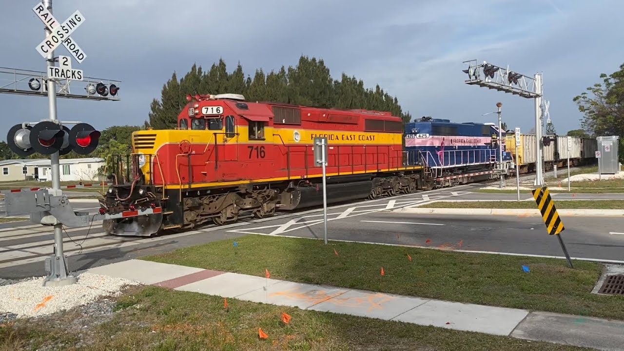 FEC TRAIN 103 @ 8:29am 3-2-24 - YouTube