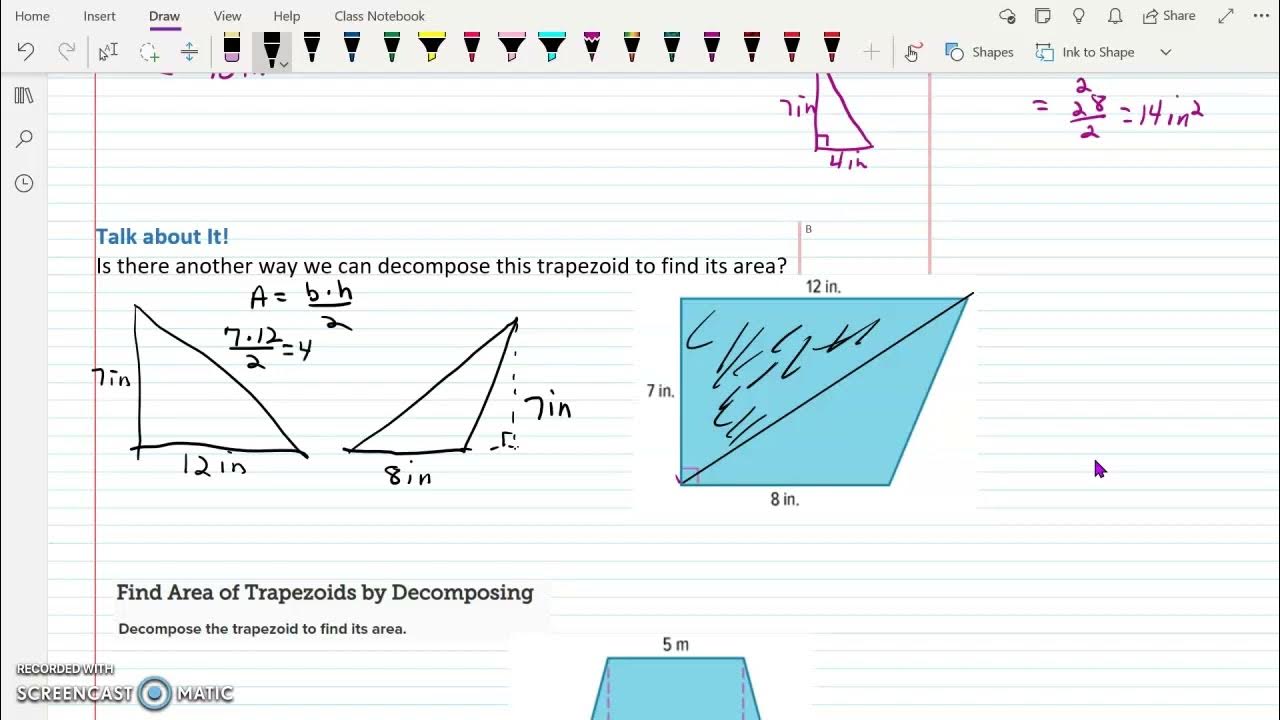 Area of Trapezoid - YouTube
