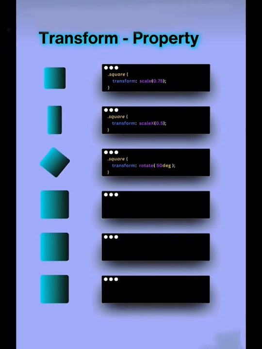 Transform Property By Using Css Code Codingforbegginers Codingbasics Youtube