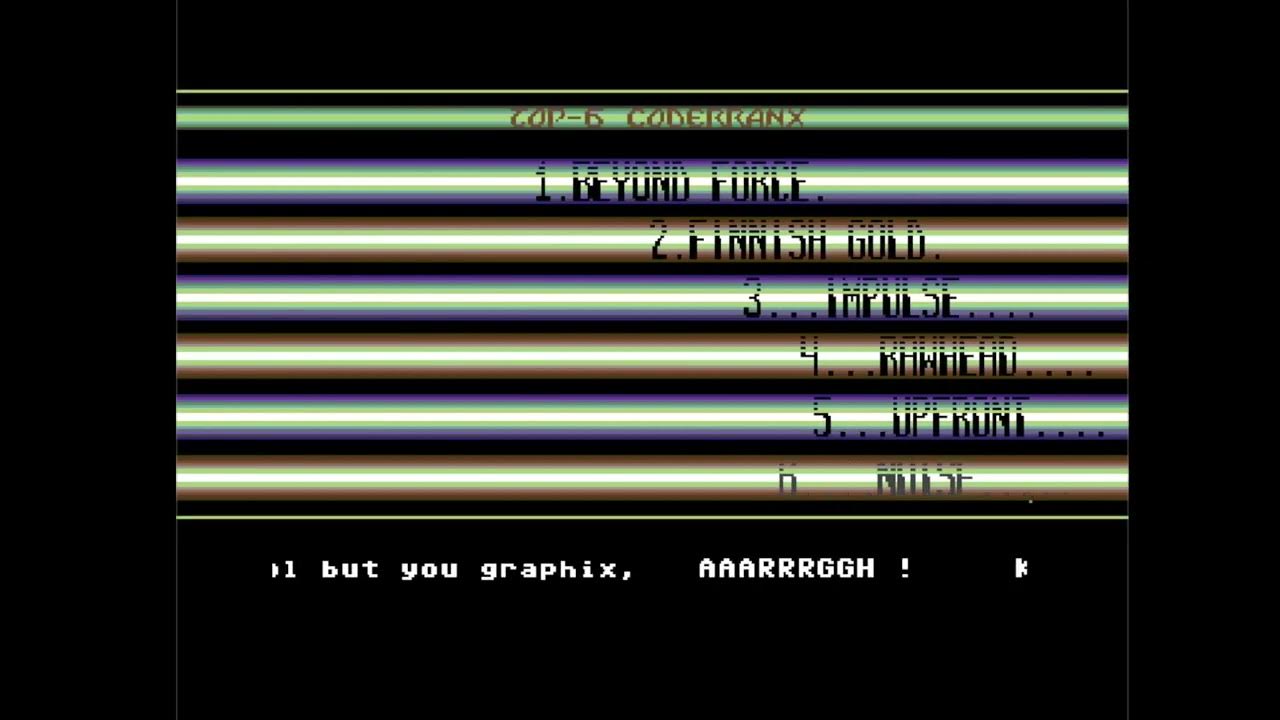 C64 Charts: 1989 Top 6 Coderranx by Unit 5 - YouTube