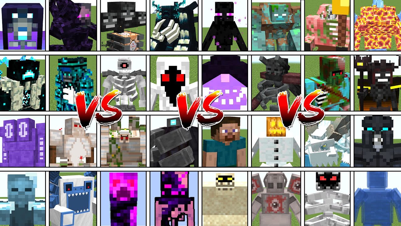 ULTIMATE BOSS TOURNAMENT - Minecraft Mob Battle - YouTube