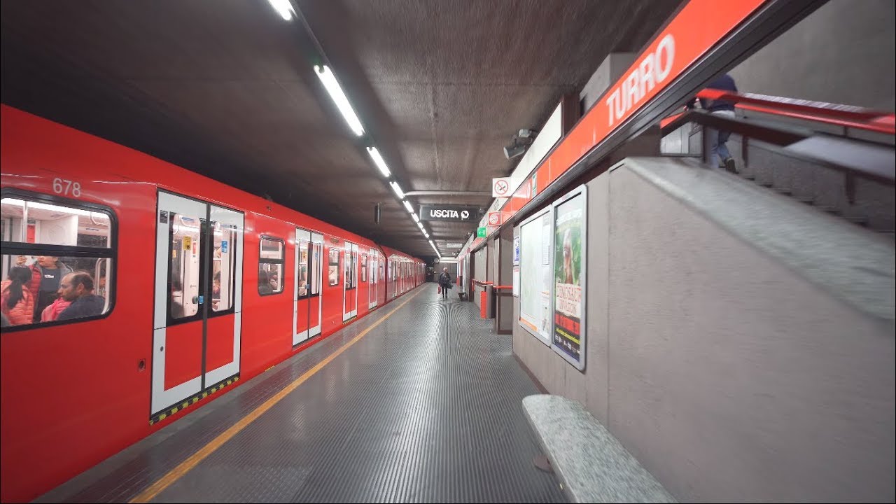 Italy, Milan, 2X metro ride from PIOLA to TURRO - YouTube