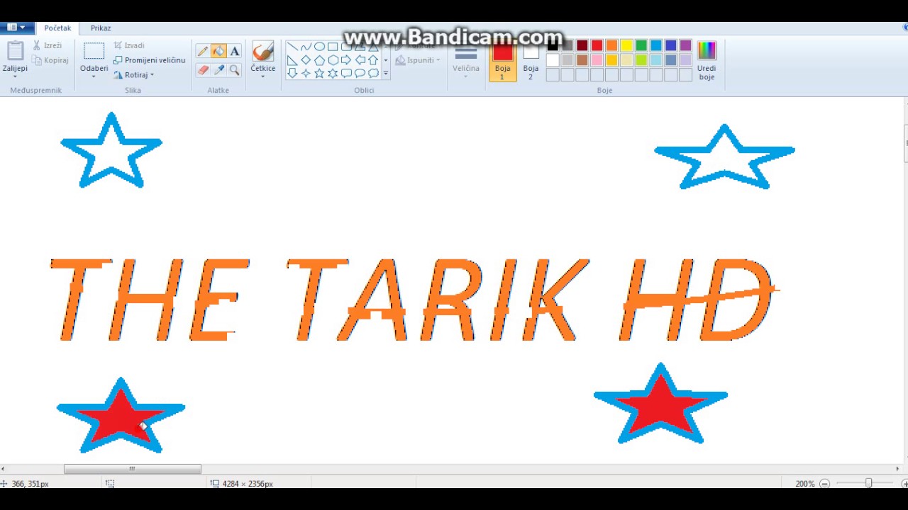 kako nacrtati logo pomocu painta - YouTube