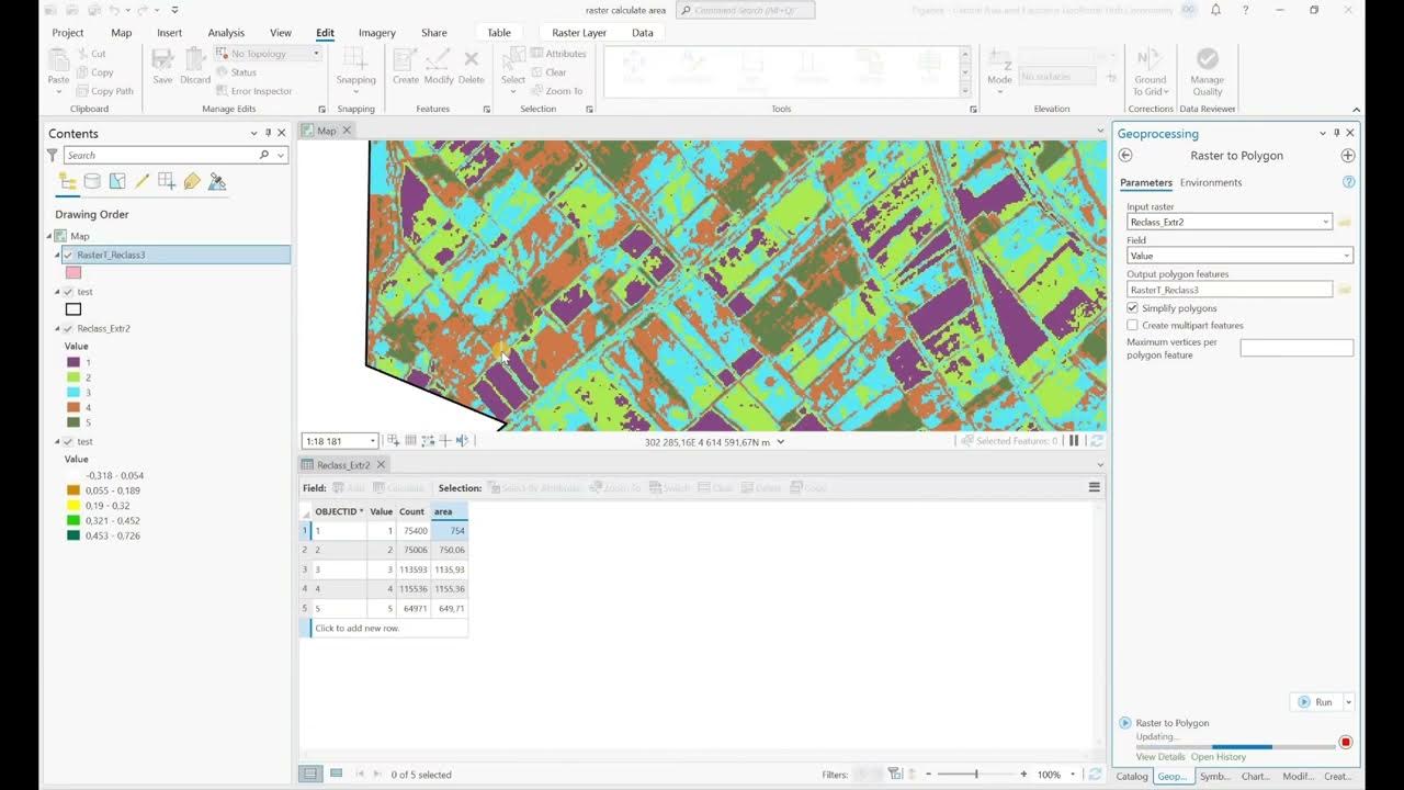 Calculate raster area - YouTube