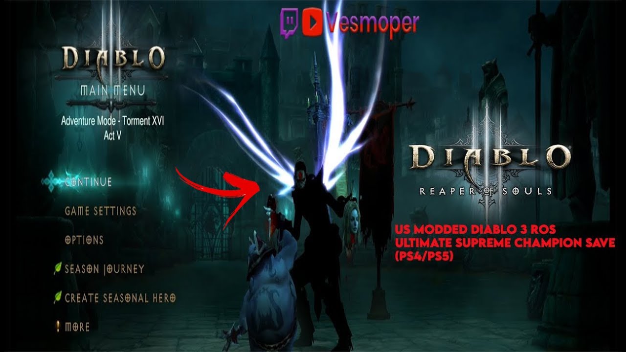 {PS4/PS5} Modded Diablo 3 ROS ULTIMATE SAVE - YouTube